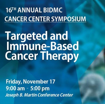 16th Annual BIDMC Cancer Center Symposium - MIT Department of Biology