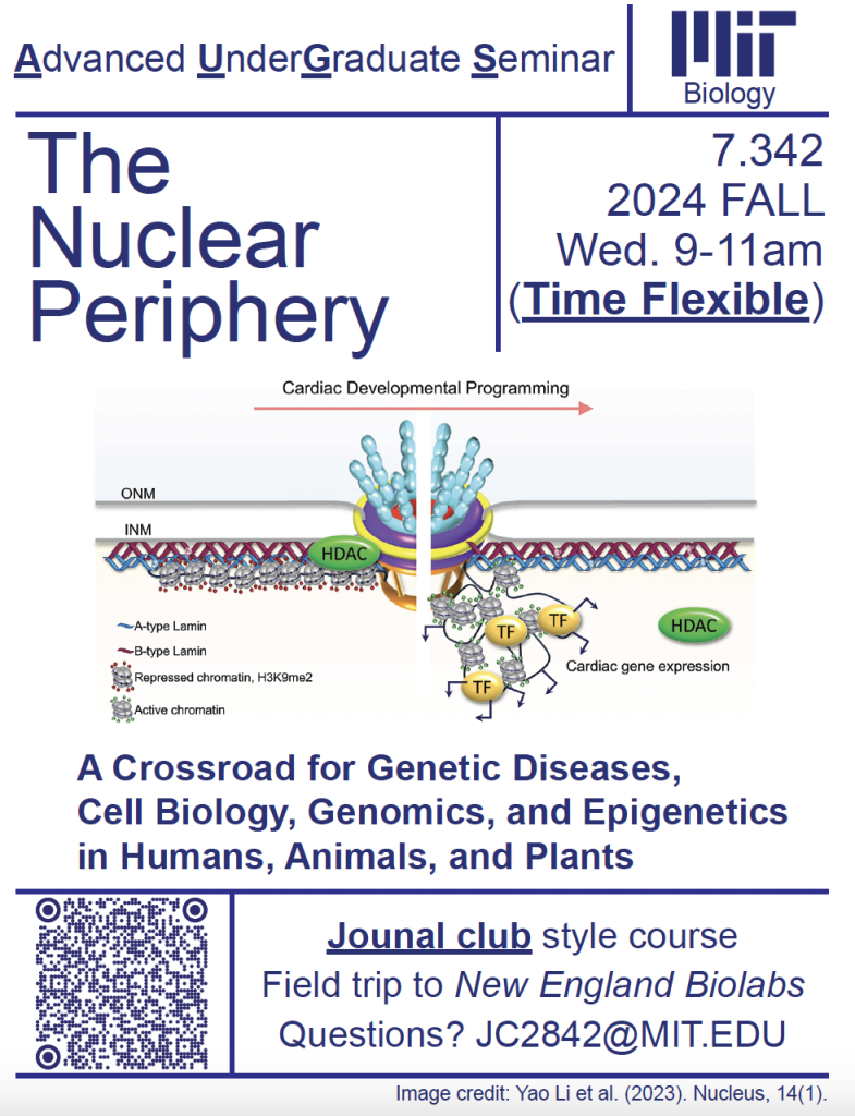 Advanced Undergraduate Seminars - MIT Department of Biology